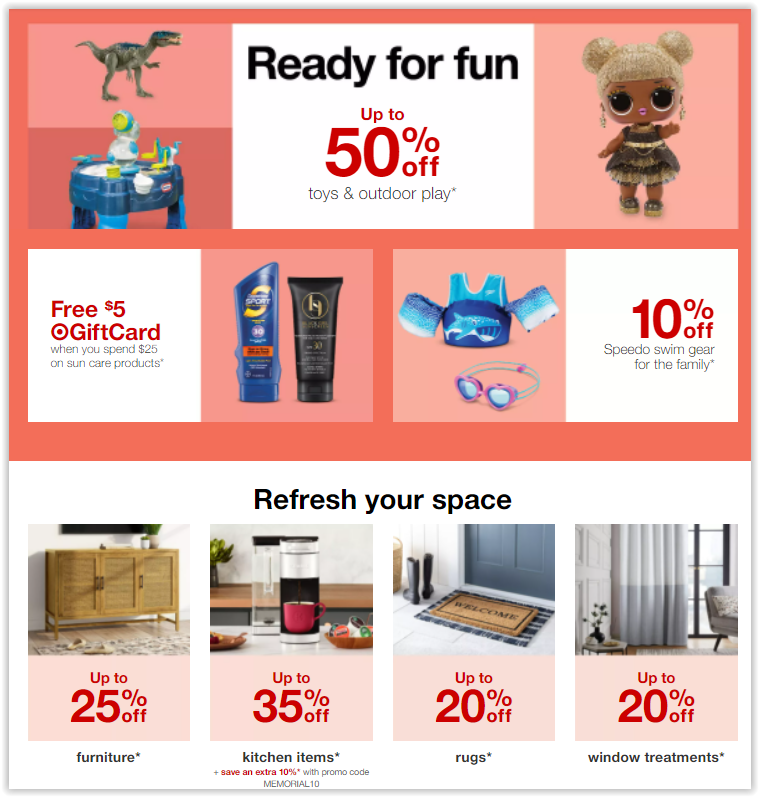 Target Memorial Day 2025 Sales