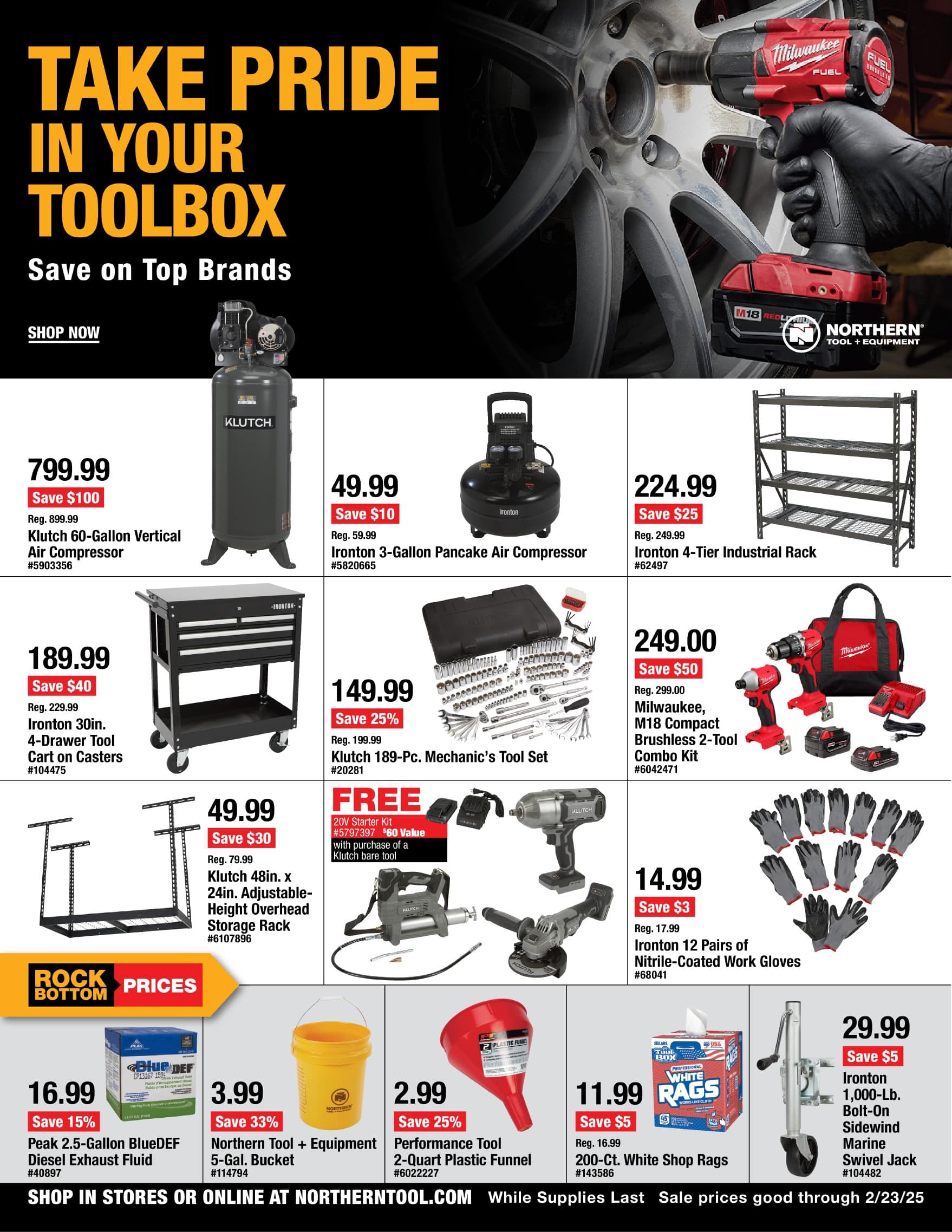 Northern Tool Weekly Ad February 10 - February 23, 2025
